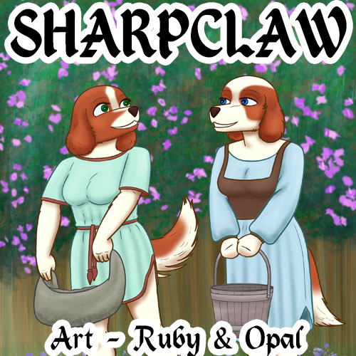 Snarkclaw: Sharpclaw Art: Ruby And Opal on Laundry Day